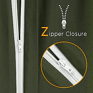 TOCOMOA Duvet Cover King, 100% Microfiber Comforter Cover Set, Ultra Soft 3 Pieces Bedding Set with 1 Duvet Cover and 2 Pillowcases (Green, King)