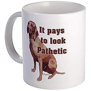 Pathetic Redbone Coonhound Mug - Ceramic 11oz Coffee/Tea Cup Gift Stocking Stuffer