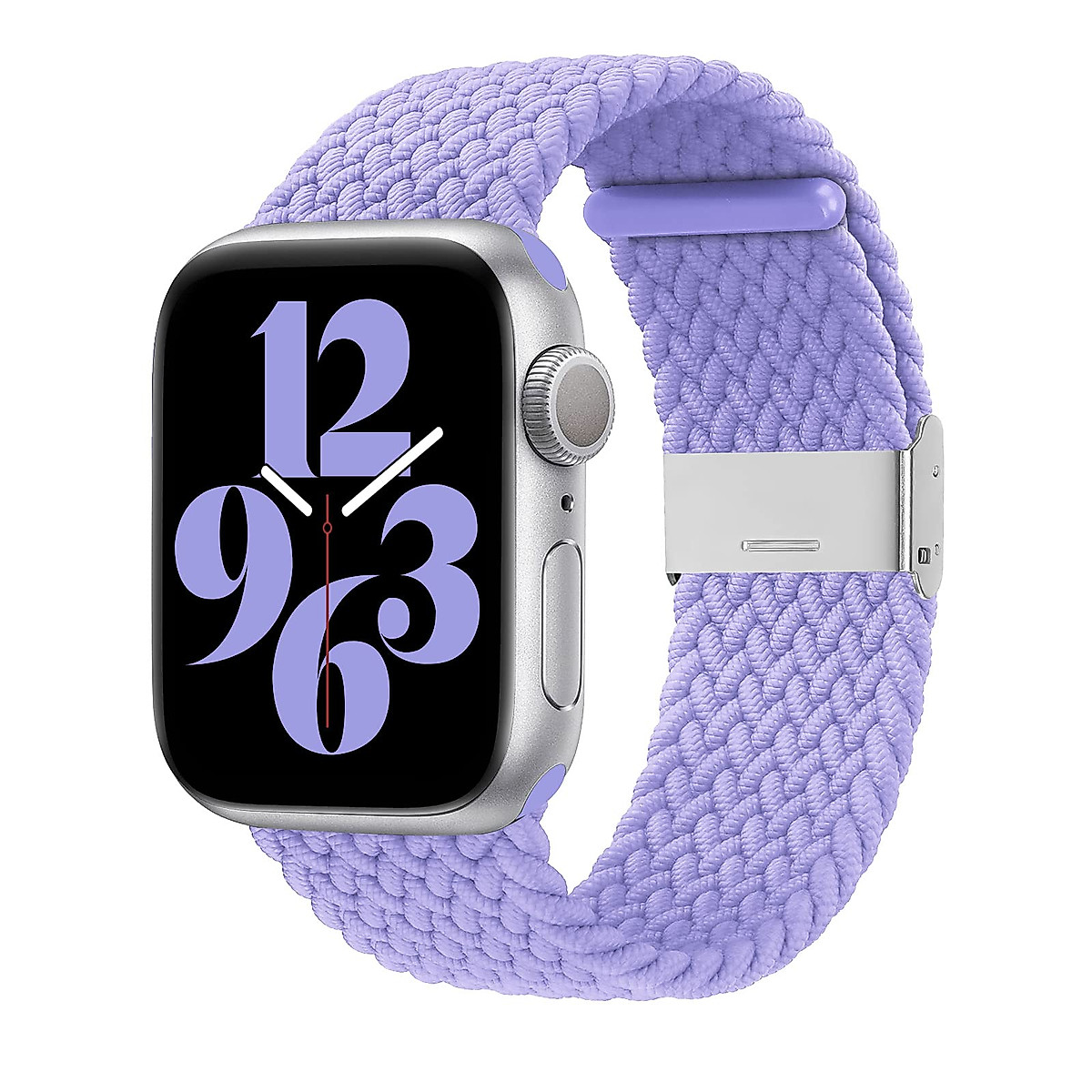 Bandiction Braided Solo Loop Stretchy Elastic Band Compatible with Apple Watch Band 38mm 40mm 42mm 44mm 41mm 45mm 49mm, iWatch Bands Women Men with Buckle for iWatch Ultra Series 8/7/6/SE/5/4/3/2/1