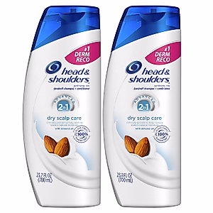 Head and Shoulders, Shampoo and Conditioner 2 in 1, Anti Dandruff, Dry Scalp Care with Almond Oil, 23.7 fl oz, Twin Pack