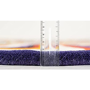 Naz Carpet Beyond Rug Irregular Shaped Throw Illusion Pattern Hand-Tufted 100% Wool Handmade Area Rug (Color Multi, 7x7 Feet)