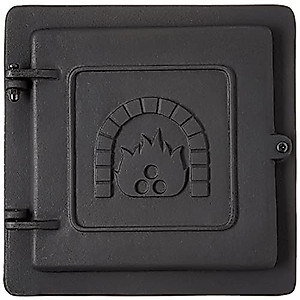 Minuteman International Cast Iron Clean-Out Door, 8 by 8-Inch,Black