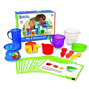 Learning Resources Mix And Measure Activity Set, 22 Pieces, Ages 3+,Experiment Mixing Tools, Science Toys for Kids,Science Experiments