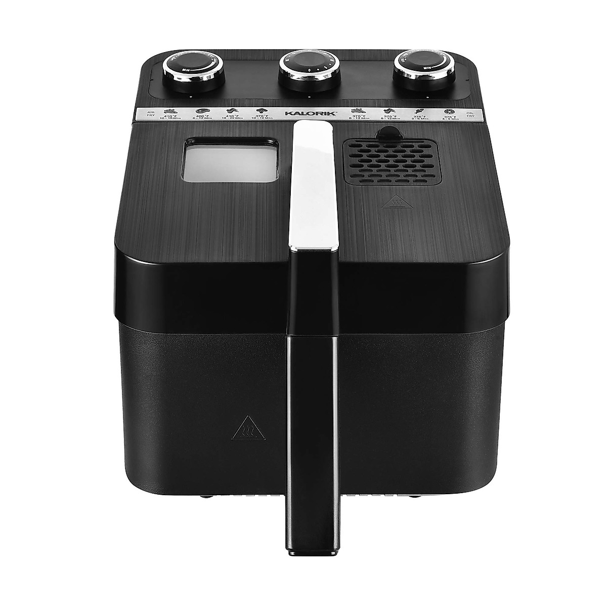 Kalorik 2-in-1 Air Fryer and Deep Fryer, Black