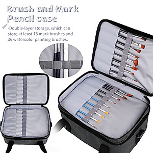 Yumt Paint Organizer Paint Brush Holder Acrylic Paint Storage Art & Craft Supply Storage Paint Bottle Organizer Professional Storage Display Organizer for Paintbrushes And Paint Tubes