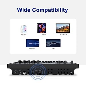 LEKATO Wireless MIDI Adapter, Bluetooth Midi Adapter with USB, Ultra Low Latency, 5 Pin MIDI Adapter Wireless for Synthesizer, MIDI Keyboard to Mac OS/iOS/Windows