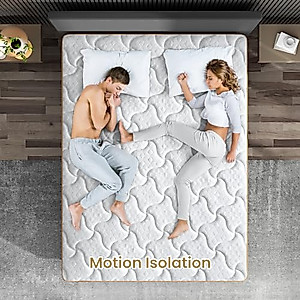 BedStory Queen Mattress, Innerspring Hybrid Mattress with Gel Memory Foam Individual Wrapped Coils Spring Mattress Medium Plush for Pressure Relief CertiPUR-US Certified 60 x 80 Inch