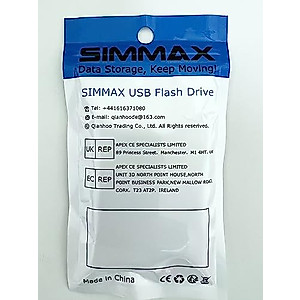 SIMMAX Memory Stick 32GB 3 Pack 32GB USB 2.0 Flash Drives Thumb Drive Pen Drive (32GB Pink Blue Green)