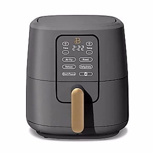 6 Quart Touchscreen Air Fryer, Oyster Grey by Drew Barrymore