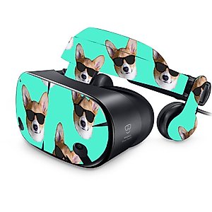 MightySkins Skin Compatible with Samsung Odyssey VR - Cool Corgi | Protective, Durable, and Unique Vinyl Decal wrap Cover | Easy to Apply, Remove, and Change Styles | Made in The USA