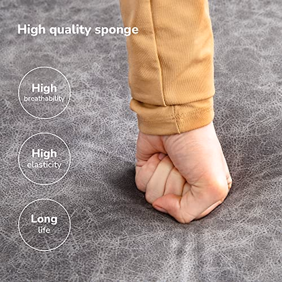 Goohome 84" L Sectional USB Charger,2 Sofa Bed with Storage Chaise,Sleeper Independent Use as Coffee Table, Nail Headed for Living Room Furniture Apartment/Upstairs Loft, Gray / 3-seat