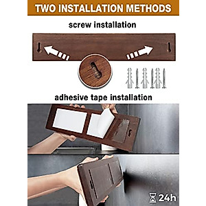 Magnetic Knife Holder for Wall 16 Inch, HOSHANHO Powerful Magnetic Knife Strip, Acacia Wood Magnet Knife Rack for Kitchen Knives & Tools