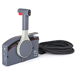 VOYOCHT Outboard Remote Control Box 703-48205-16-00 Side Mount Push to Open Outboard Motor,Boat Throttle Control with 10 Pins cable for Yamaha Outboard Engine