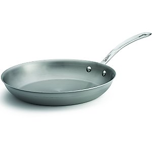 TableCraft Products CW7018 Tri-Ply 10" Diameter Fry Pan with Handle, 3.625" Height, 10.75" Width, 18" Length