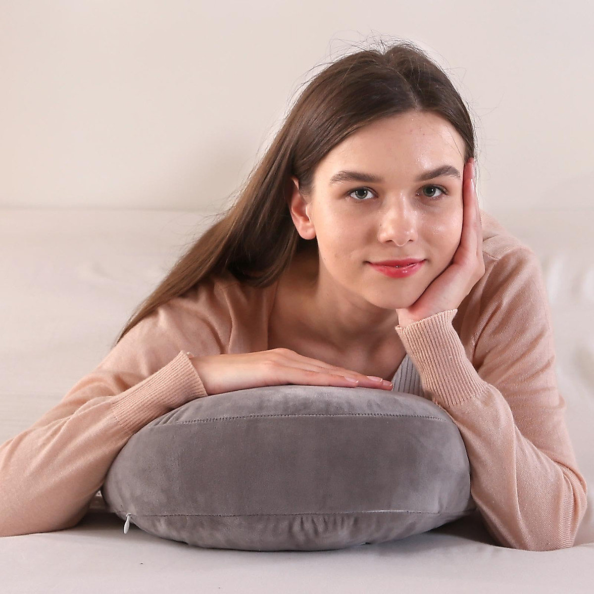 BATTOP Pregnancy Pillow Wedge for Belly Support,Portable Pregnancy Pillows for Sleeping Support Legs,Back,Knees,Adjustable Maternity Wedge Pillow with Removable Cover,Travel Pregnancy Pillow