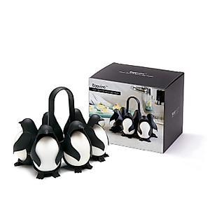 PELEG DESIGN Egguins 3-in-1 Cook, Store and Serve Egg Holder + Arthur- Soft or Hard Boiled Egg Cup Holder With a Spoon Included Bundle