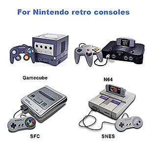 Azduou N64 to HDMI Converter Converts N64 Game Console Video Signal to HDMI Signal Easily Connect The Game Console to HDTV Adapter/Converter（Support N64，SNES，SFC，NGC）