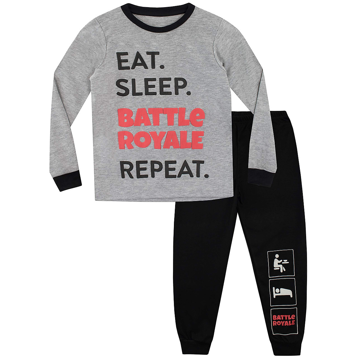 Battle Royale Boys' Gaming Pajamas Size 10 Multicolored