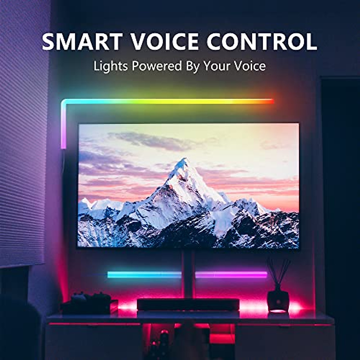 MELIFO Glide FRGBIC Wall Lights,Music Wall Lights Works with Bluetooth and App,Smart FRGBIC Wall Sconces for Bedroom,Music Wall Lights,Strip Lights for Party,Karaoke (3Pcs+2Corners)