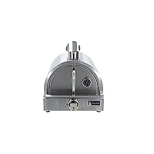 Mont Alpi MAPZ-SS Countertop Table Top Stainless Steel Portable Outdoor Kitchen Gas Pizza Making Oven - Pizza Stone Included