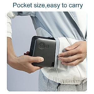 WiFi Mini Projector, Pocket Size for Apartment, Bedroom, Outdoor Portable Video Projector, Compatible with Full Hd 1080p HDMI, USB, SD, Laptop, Smartphone，Home Theater Enjoy