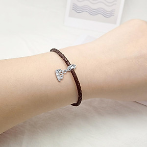 QeenseKc Sparkling Crown Charm Princess Tiara CZ Bead Beads fit European Bracelet