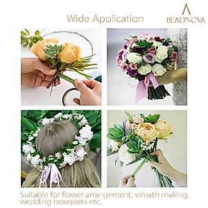 BEADNOVA Floral Tape 1/2inch Flower Tape Dark Green Floral Tape for Bouquets Floral Arranging Stem Wrap Craft (Dark Green, 30yards)