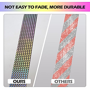 Ruolan Bird Scare Tape Ribbon(700FT) Reflective Tape Keep Birds Away Outdoor,Double Side Bird Flash Tape, Scare Geese, Pigeon, Duck, Woodpecker