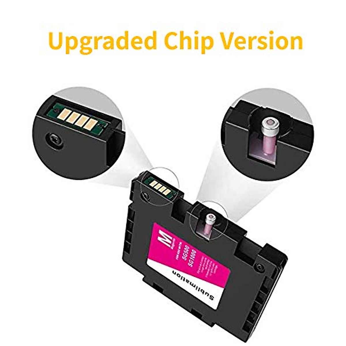 F FINDERS&CO SG400 SG800 Sublimation Ink Cartridge High Yield Compatible for Sawgrass Virtuoso SG 400 SG 800 Printer (2 Black, 1 Cyan, 1 Magenta, 1 Yellow, 5-Pack)