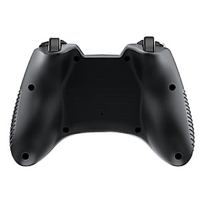 EasySMX Wireless Controller Compatible with PC/Laptop Windows 7-12, PS3, Android Mobile/TV BOX, Switch, Steam Deck/Steam, Dual-Vibrate Gamepad Joysticks with Turbo, Plug and Play - Black