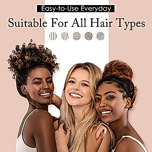 OLESILK 100% Silk-Scrunchie for Women, Silk Hair Scrunchies for Curly Hair, Silk Hair Ties, Elastics Ponytail Holder, 3 Piece