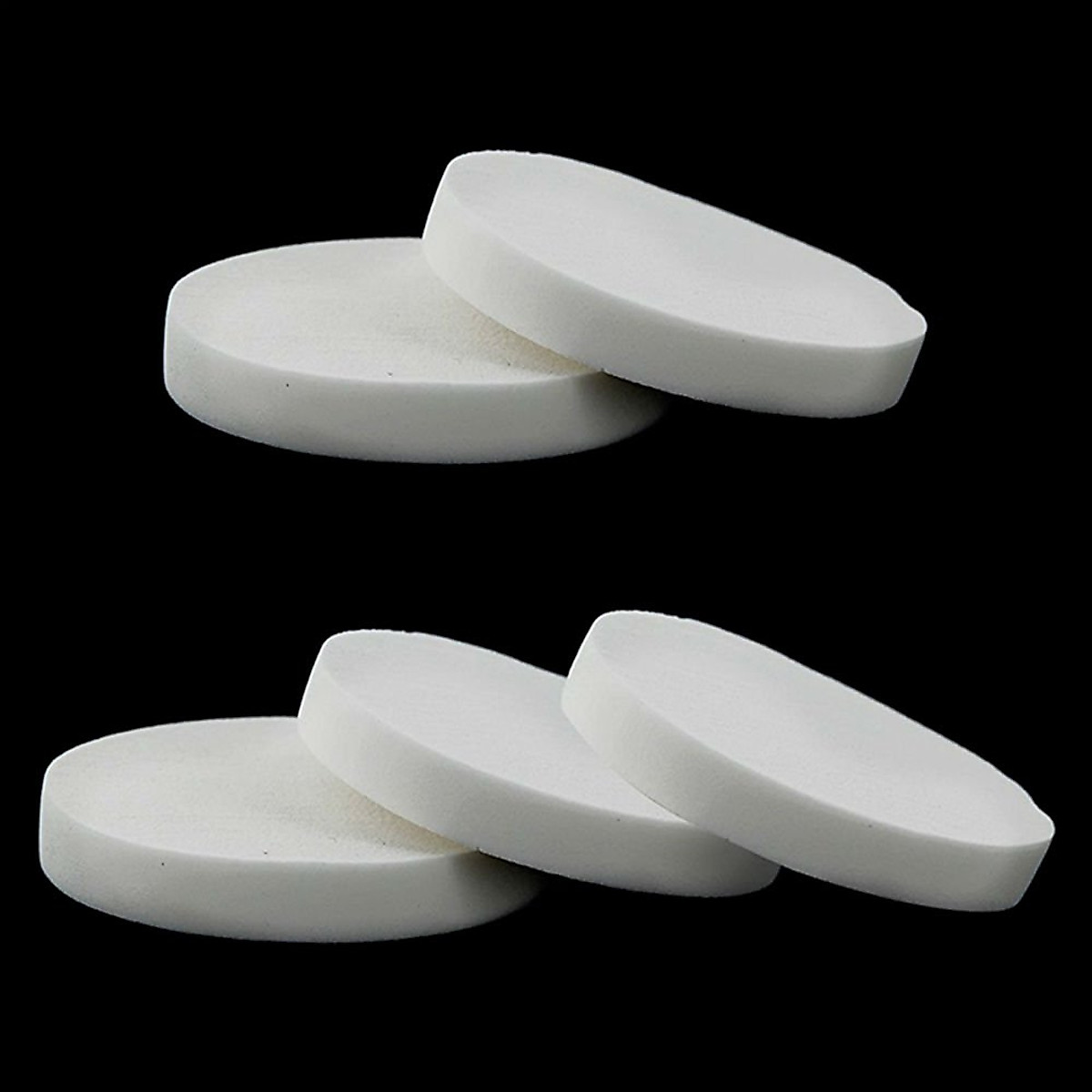 AKOAK 20pcs Round Make Up Facial Face Soft Sponge Cosmetic Puff Women Lady Beauty Makeup Foundation Powder Puff (WHITE COLOR/20)