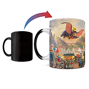 Morphing Mugs Disney - Dumbo - Flying Elephant - Circus - One 11 oz Color Changing Heat Sensitive Ceramic Mug – Image Revealed When HOT Liquid Is Added!