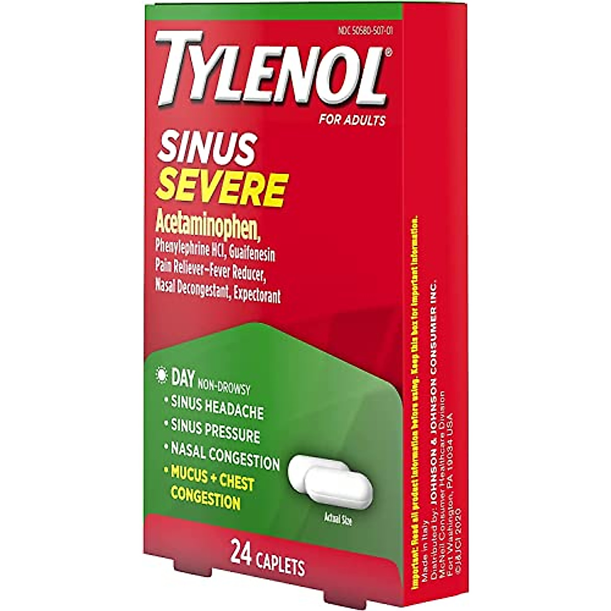 TYLENOL SINUS SEVERE CAPS 24