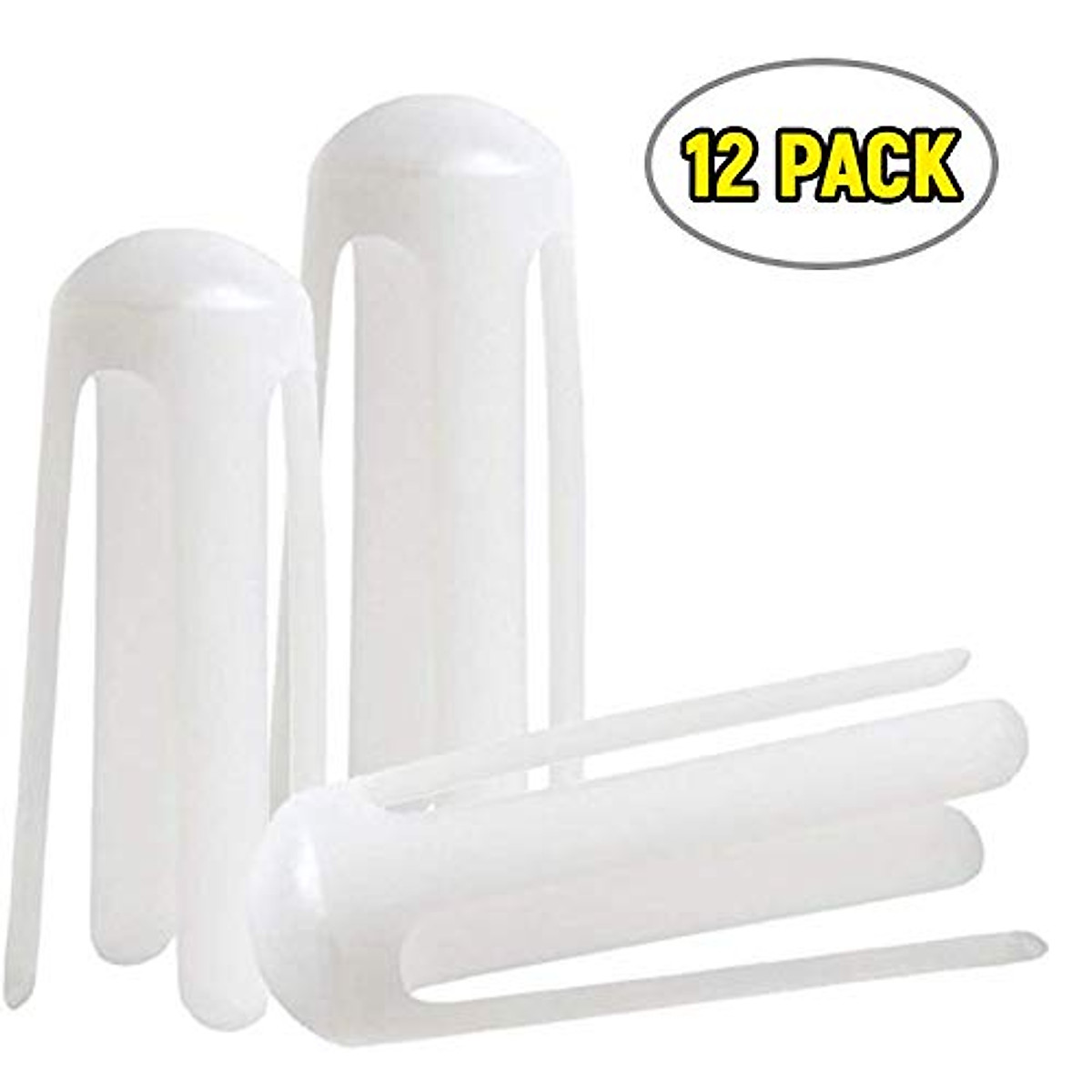 Dukal Finger Guards. Pack of 12 Plastic Finger Guards for Professionals and Patients. Assorted Sizes. for Fingers and Toes. Full Length. Disposable Medical Supplies.