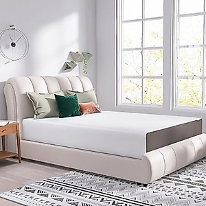 Amazon Basics Memory Foam Mattress, Medium Firm, 12 Inch, Queen, White/Grey