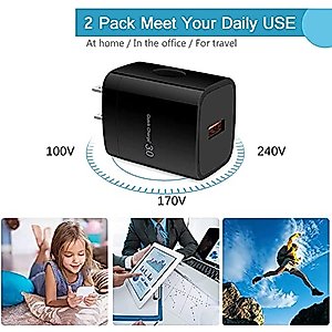 C Charging Fast Charger for Samsung Galaxy A13 5G;A53 ;Z Flip 3;Z Fold 2;S22;A11 A12 5G;S21FE; S20; A52; A03S; A20; A50; A51;A42 Quick Charge 3A Car Charger+Charger Box Android Block +9Ft Type C Cable