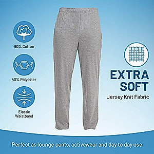 JMR Men's Fleece Sweatpants and Jogger Pants with Side Pockets for Winter Cycling, Gym Training, or Everyday Use (Navy, 2X-Large)