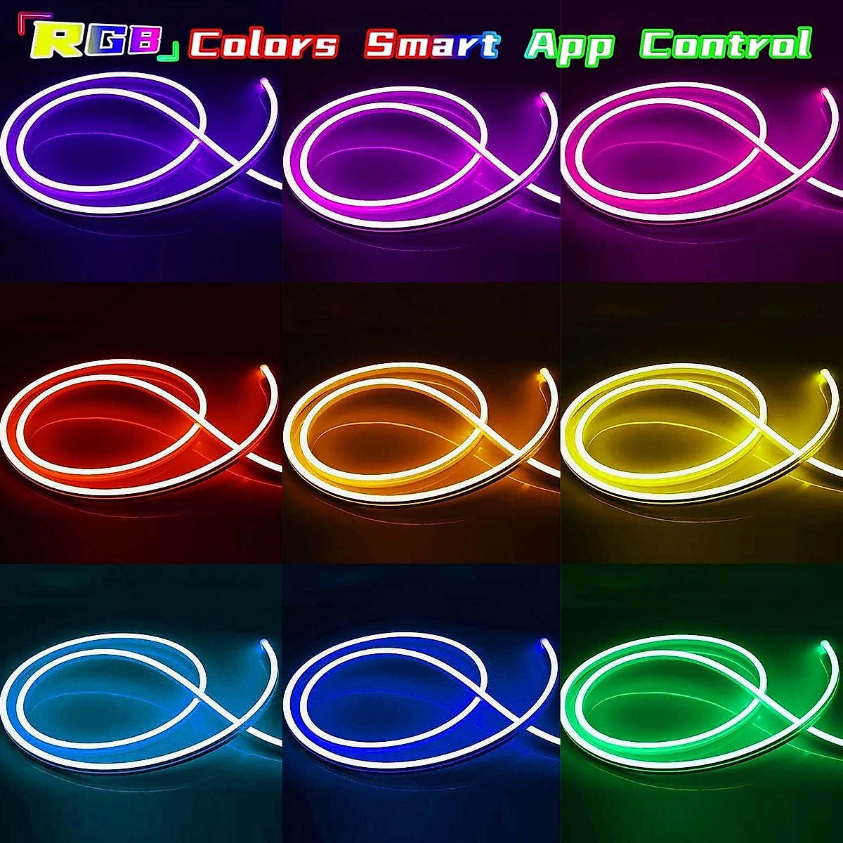 Led Lights for Bedroom, L8star 50ft Rgb Led Strip Lights with Bluetooth and Remote Control Sync to Music