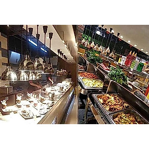 LINKANRUO Food Warmer Lamp, Metal Food Pendant Heat Light Used to Keep Food Warm for Western Restaurant Attract Customer Stylish and Beautiful Multiple Colors to Choose from Lamps