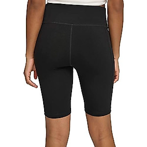 Karl Lagerfeld Paris Women's Logo Everyday Fashion Sport Biker Short, Black, X-Small