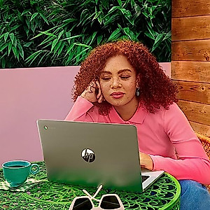 HP Newest 14" HD Chromebook Laptop for Students, Intel Quad-Core N4120(> N4020), 4GB RAM, 64GB eMMC, WiFi, Webcam, HDMI, USB-A&C, 14 Hours Battery Life, Zoom, Chrome OS, CUE Accessories