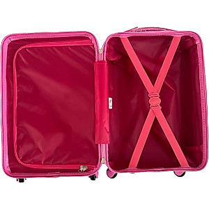 Fast Forward Kids Licensed Hard-Side 20” Spinner Luggage Lightweight Carry-On Suitcase (Hello Kitty) Carry-On 20 Inch