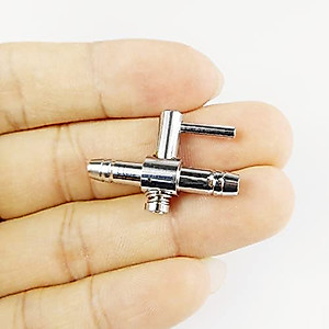 GDQLCNXB 12Pcs Aquarium Fish Tank Air Pump Splitter,3/16" Standard Hose Lines,One-Way Air Flow Control Lever Valve Splitter Distributor for Fish Tank