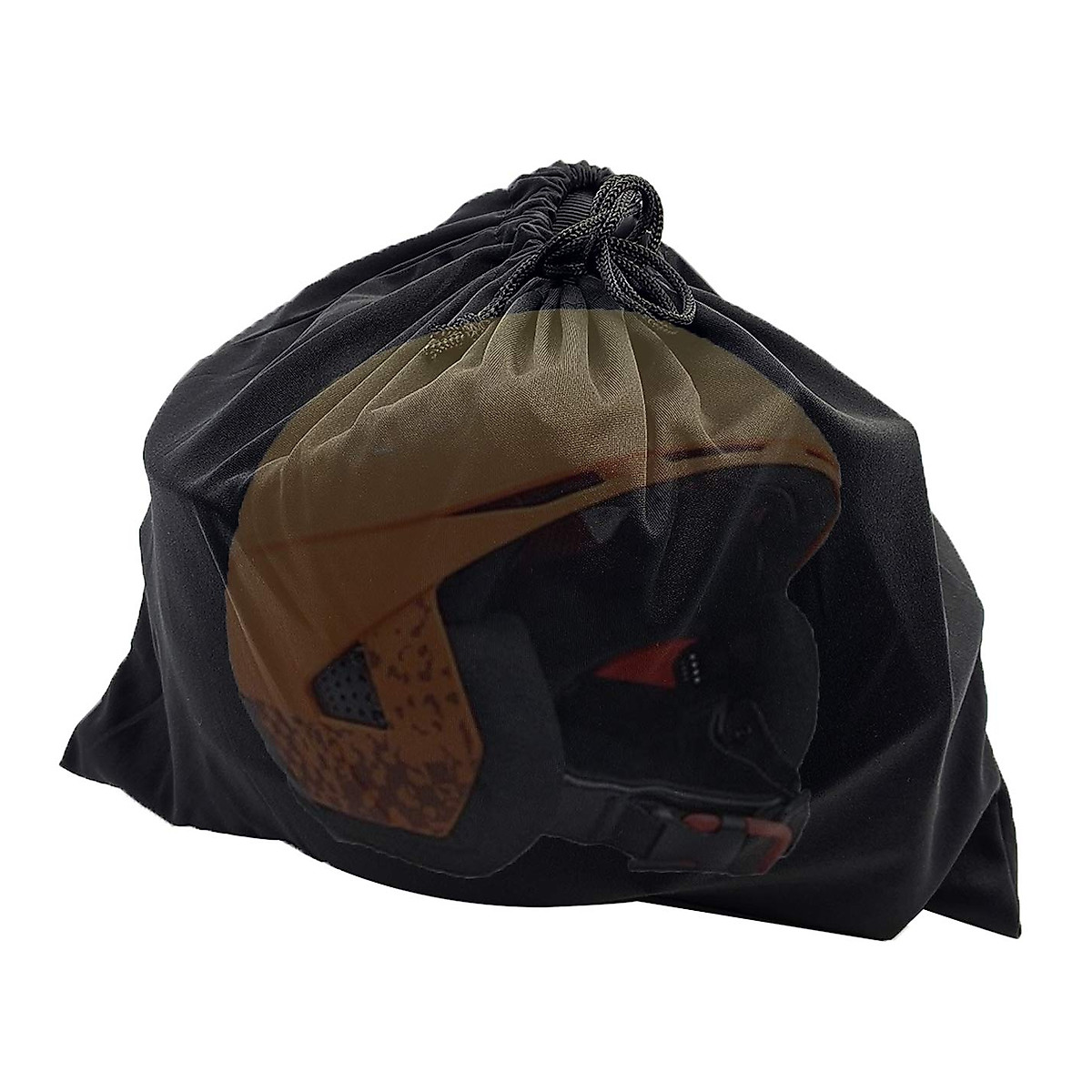 KOOUMOS Motorcycle Helmet Bag Ski Bag Backpack Large Storage Carrying Bags for Sport Riding Travel Motorcycle Bicycle Made of Nylon Cloth with Drawstring Bag (M*2Pack