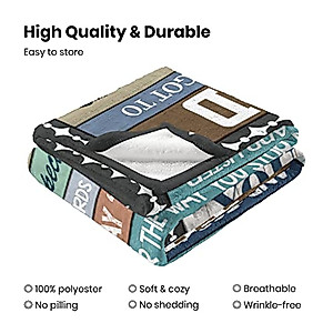 Fathers Day Dad Gifts from Daughter 60"x50" - Gifts for Dad from Daughter - Dad Birthday Gift - New Dad Gifts for Men - Best Dad Ever Gifts Blanket