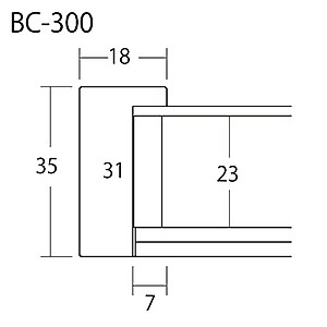 OA-A4 Large Drawing Frame, BC-300, White, UV Protection Acrylic