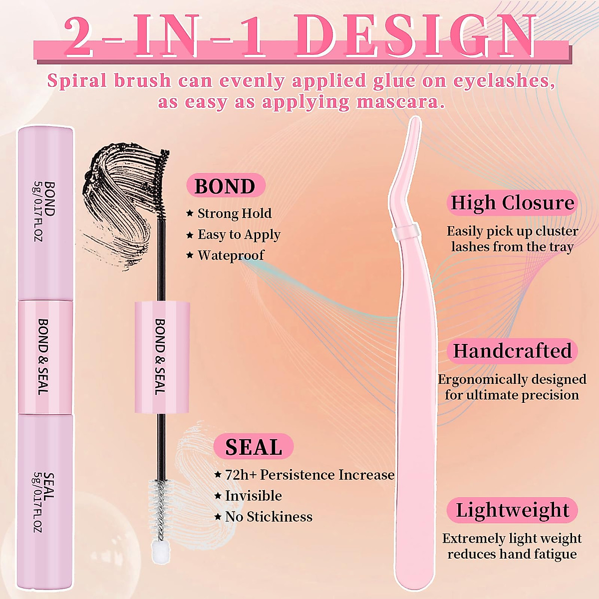 DIY Lash Extension Kit 280Pcs 30D 40D Individual Lashes Clusters With Lash Bond and Seal and Lash Applicator 10-16mm Mix D Curl volume Lashes Wispy DIY EyeLash Extension Kit At Home, By FOINEMYED