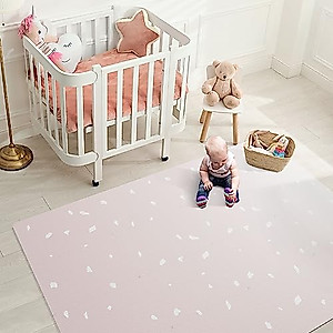 Stylish Baby Play Mat - Soft, Easy to Clean 5.6 x 4 ft. Floor Mat Creates A Safe Play Area for Your Baby Boy or Girl - The Perfect Modern Foam Playmat Fits Nicely with Your Kids Playroom Or Home Decor
