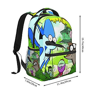 ORPJXIO Backpack Regular Anime Show Double Shoulder Bag for Unisex Laptop Bagpack Large Capacity Travel Backpack for Hiking Work Camping